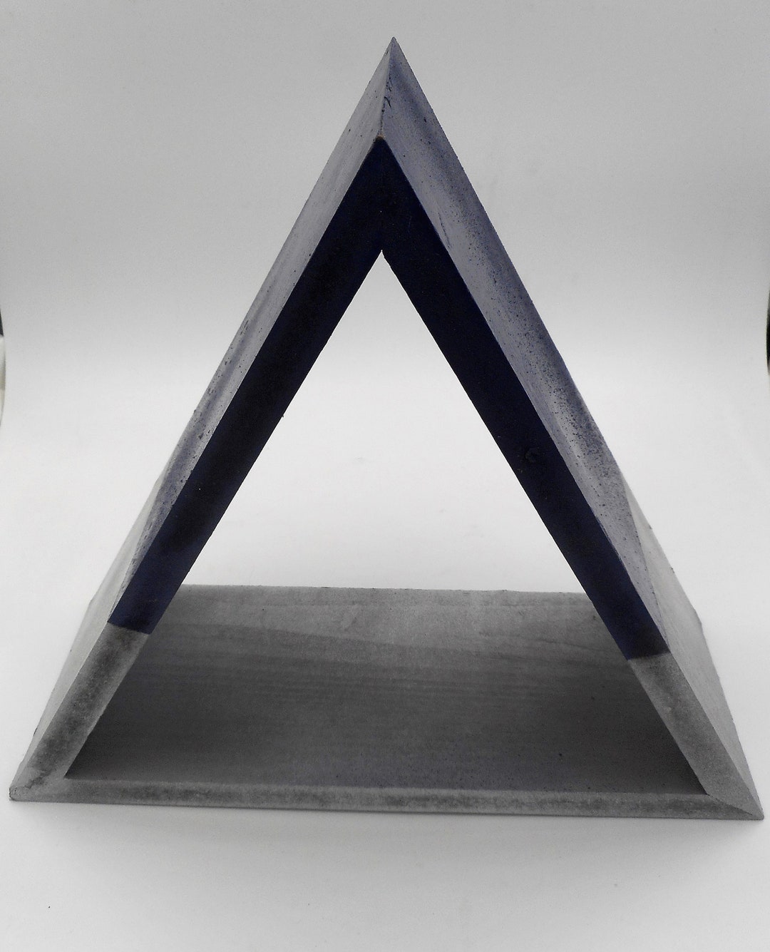 Wooden Teepee Shelf in Blue & Silver, Boys Room Decor, Boho Bedroom ...