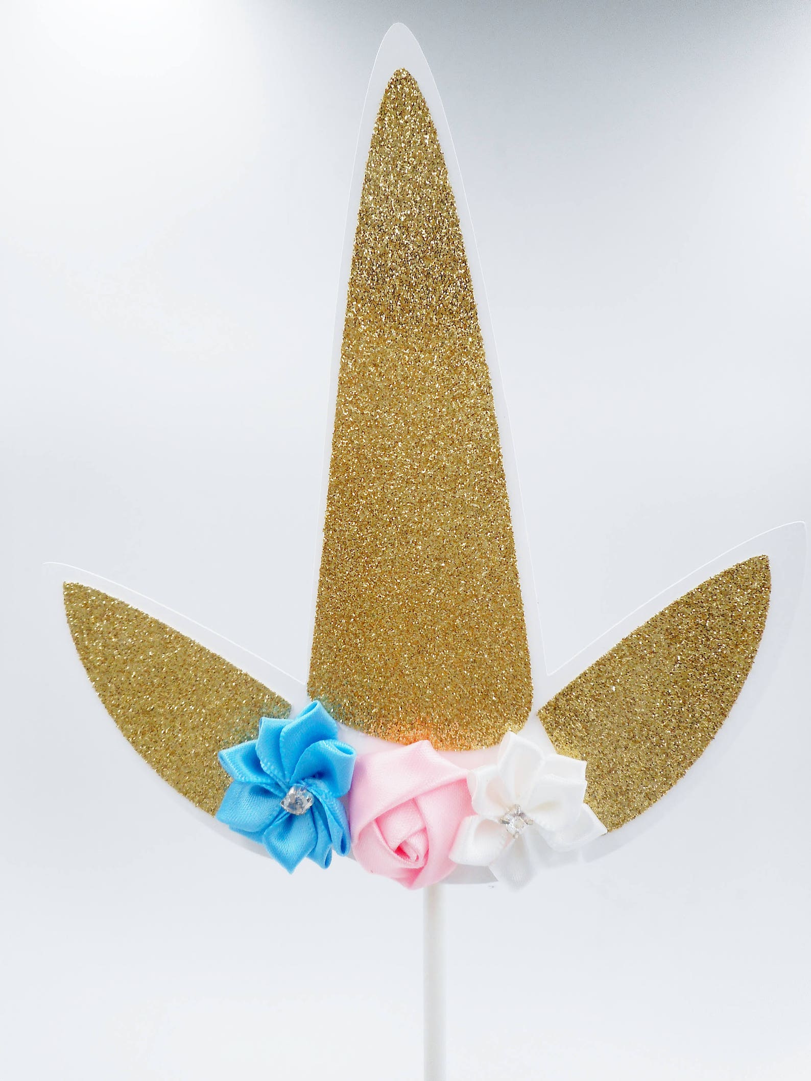 Unicorn Horn Cake Topper Gold Glitter Cake Topper Unicorn | Etsy
