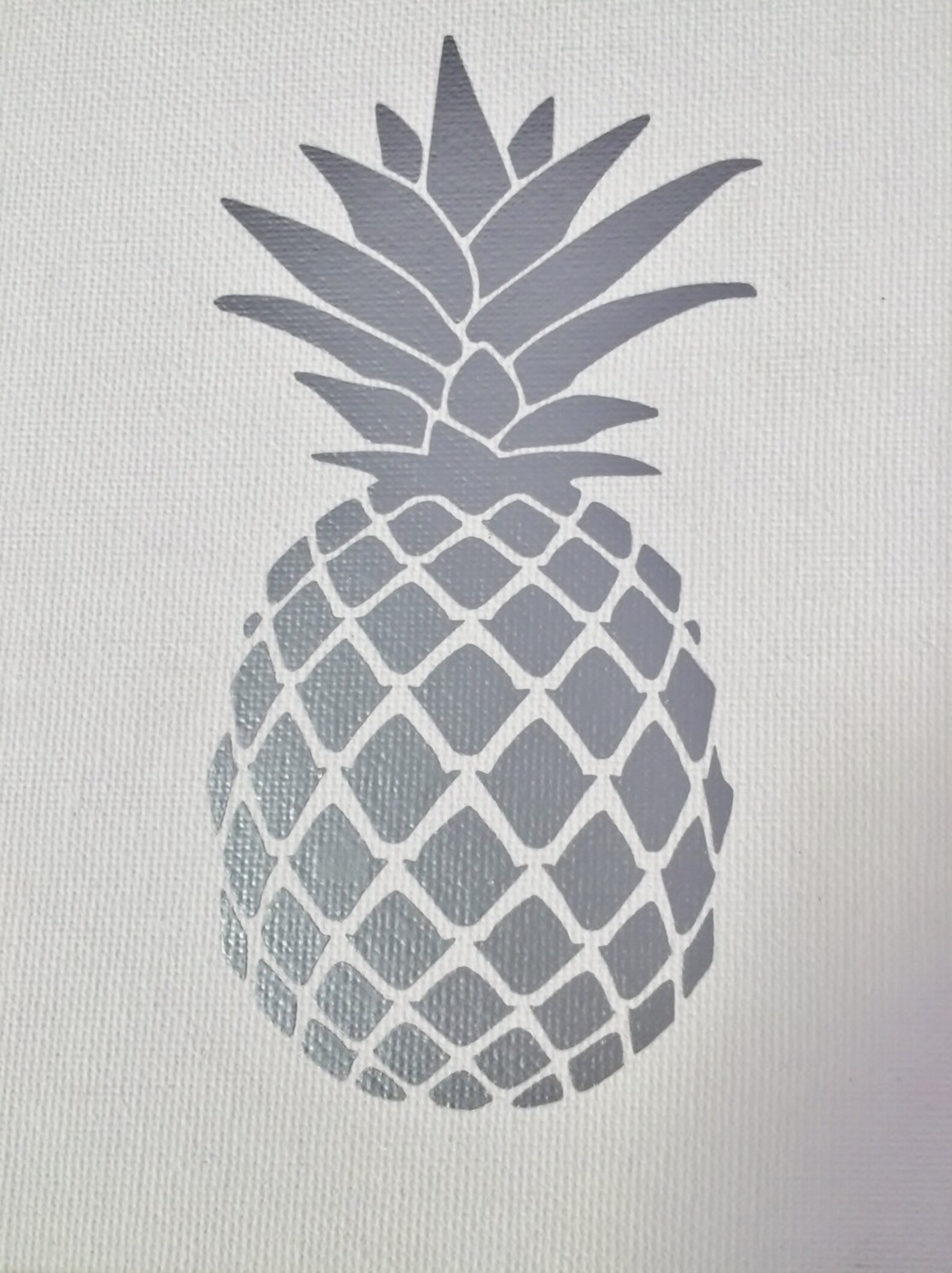 Silver Pineapple Wall Art Pineapple Sign Pineapple Decor - Etsy