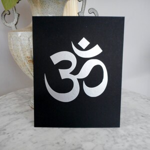 Ohm Print on Canvas Panel Wall Art, Aum Sign, Ohm Symbol Art, Yoga ...