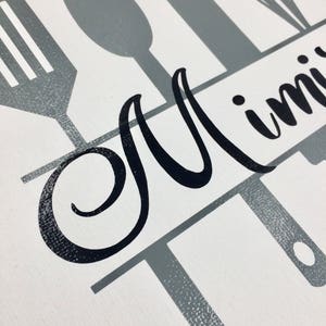 Mimi's Kitchen Print on White Canvas Panel, Kitchen Decor, Bake Wall ...