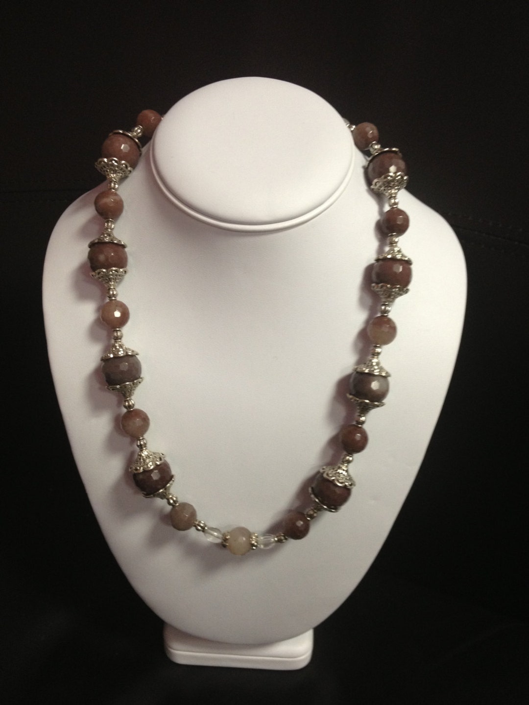 22 Faceted Purple Aventurine Bead Necklace - Etsy