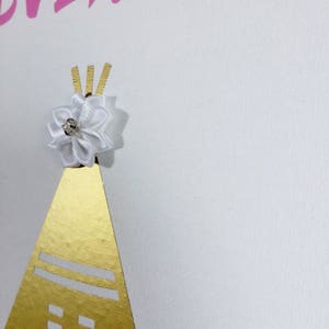 Teepee Wall Art, Tribal Nursery Decor, Gold and Pink Decor, Teepee ...