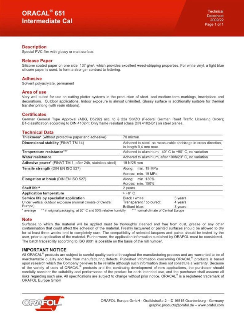 Light Red Oracal 651 12in X 12in Sheet Vinyl Sheets Oracle | Etsy