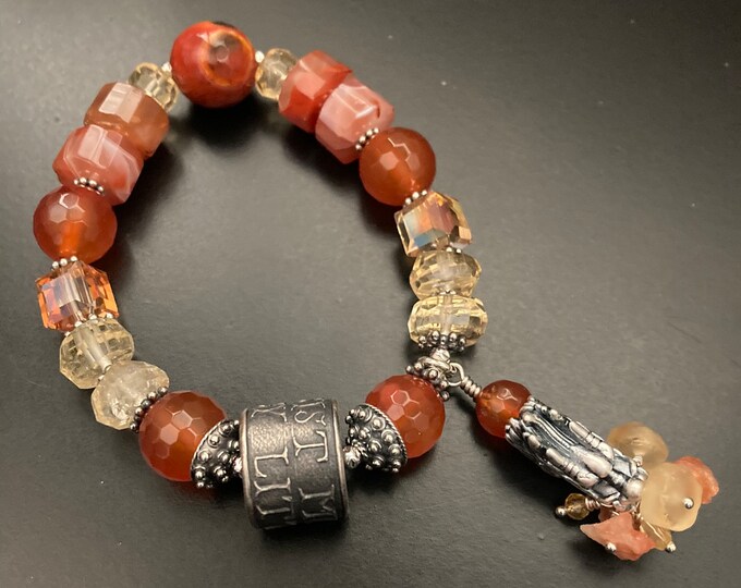 Anne Choi Resist Quote Bead With Fire Breathing Dragon Gemstones and ...