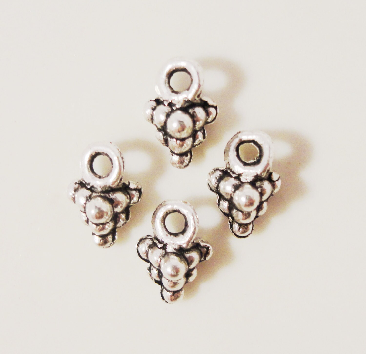 Silver Grape Charms 7x5mm Antique Silver Grape Charm Metal | Etsy