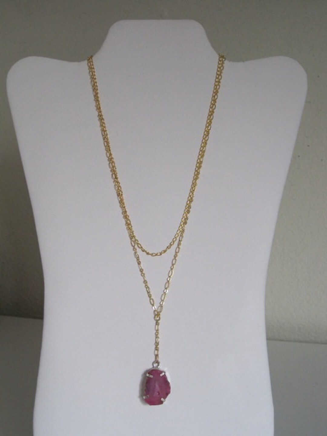 Pink Papaya Sunset Fuchsia Stone Sliced Rock Mineral Crystal Geode ...