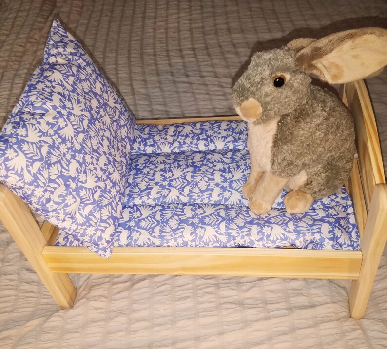 Ikea Duktig Bed Cotton Bunny Print Mattress and Pillow Set | Etsy