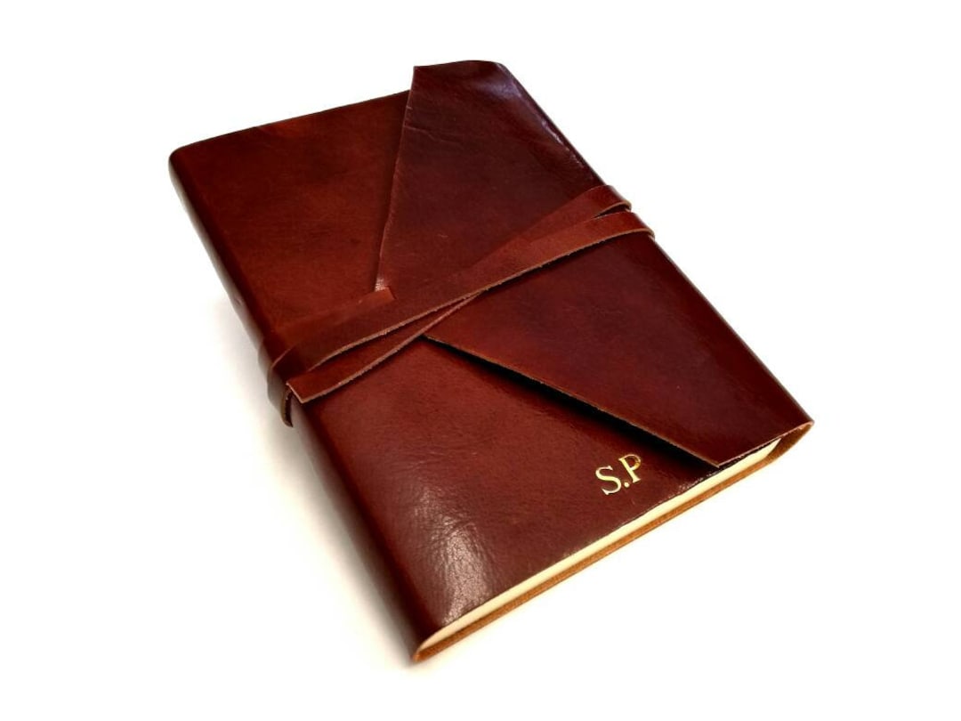 2025 Leather Weekly Planner Gold Initials, Monogram Personalized With ...