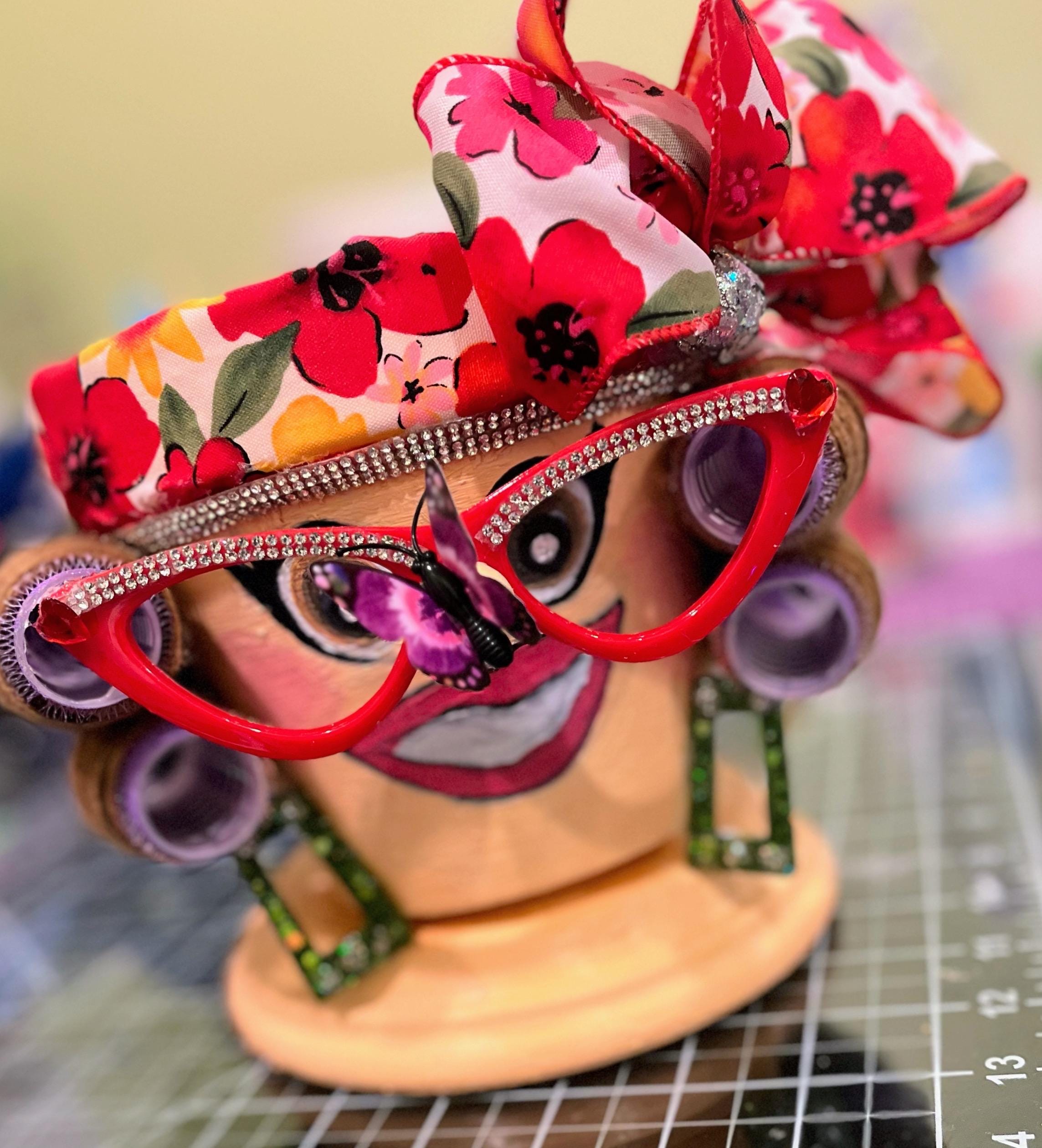 Hand-painted Planter Pot, Lady Face Terracotta Pot: Sassy Character ...