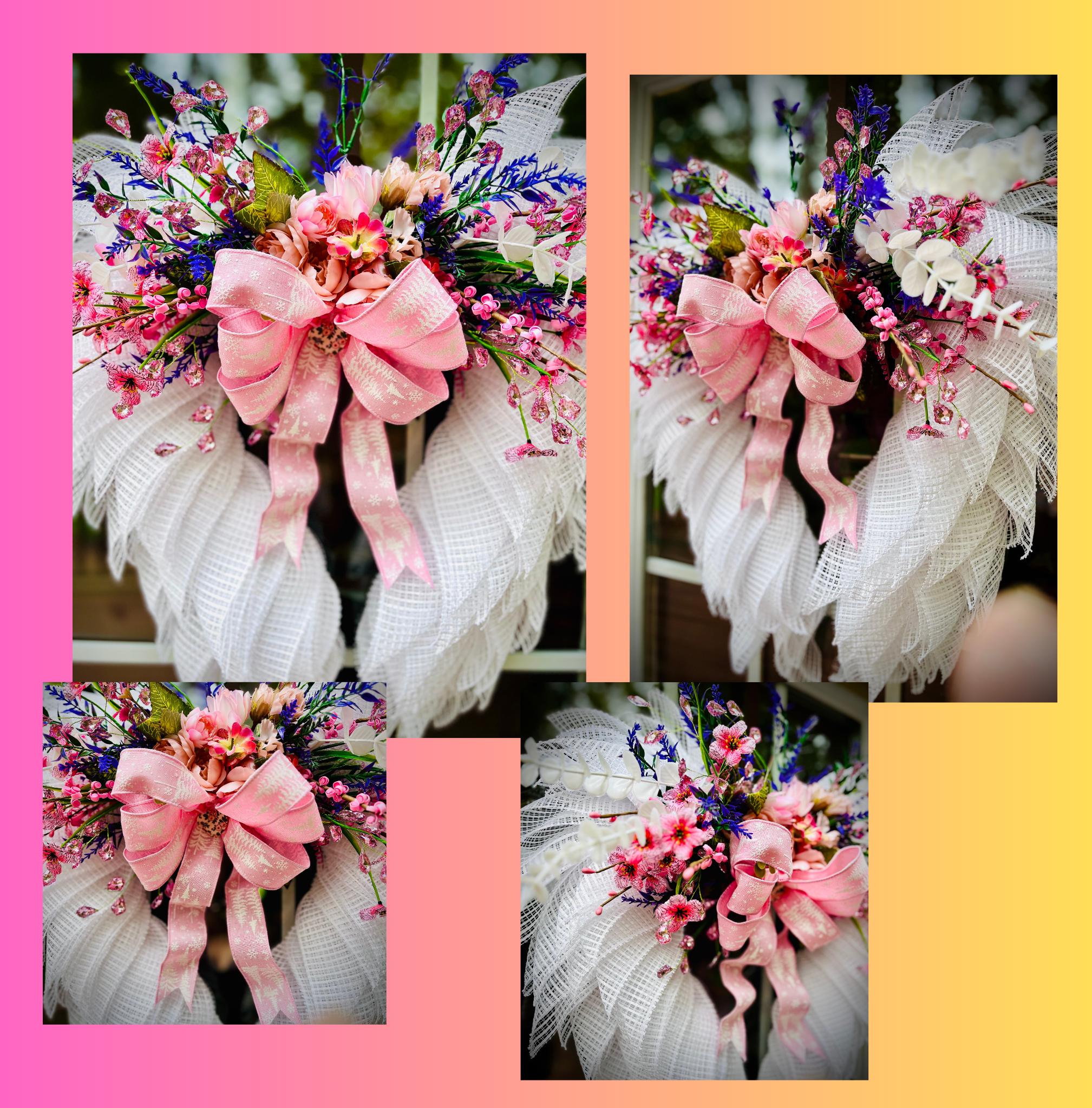 DIY Angel Wing Wreath Kit: Wooden Template Board for Crafting - Etsy