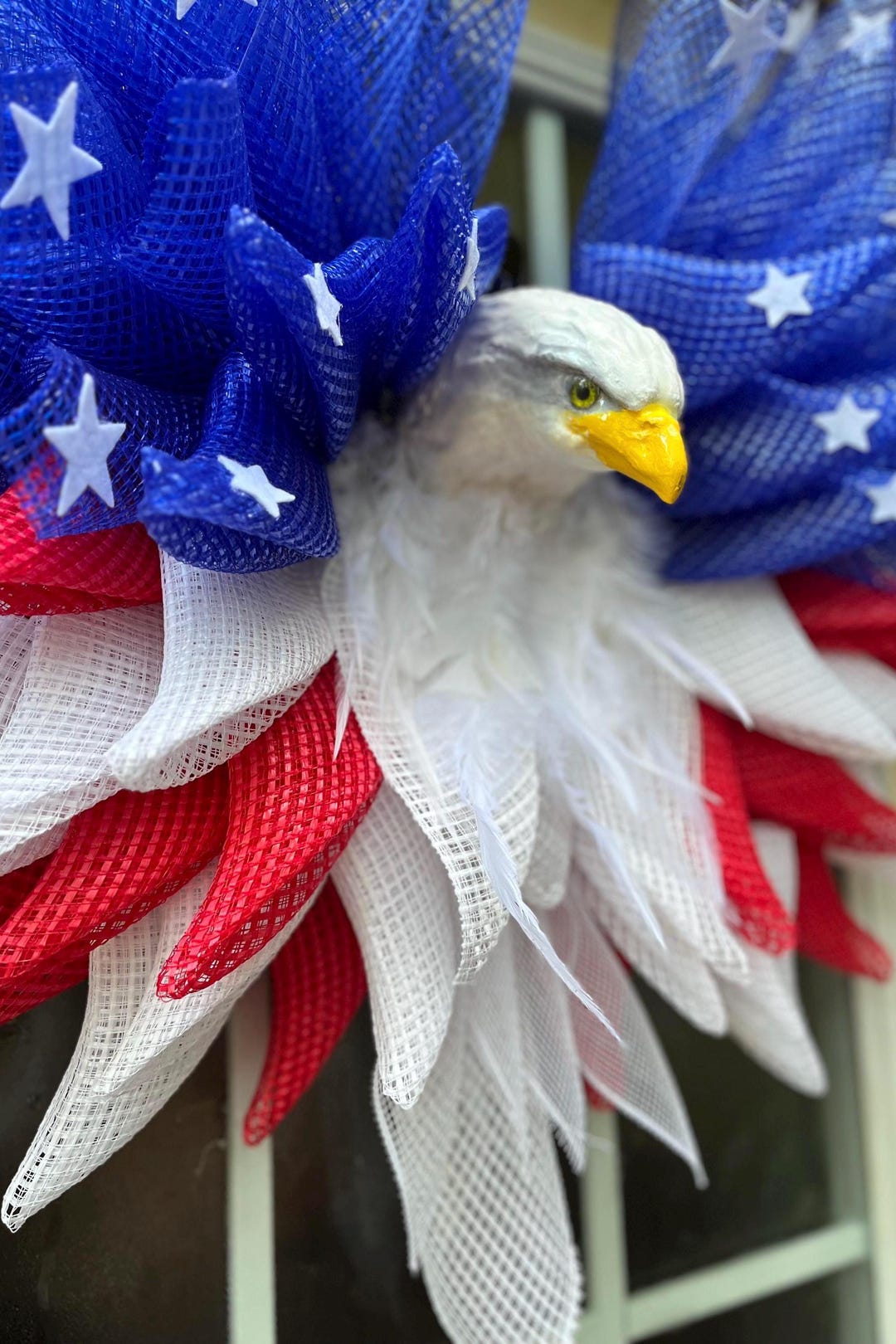 Patriotic Eagle Wreath: 4th of July Americana Front Door Decor - Etsy
