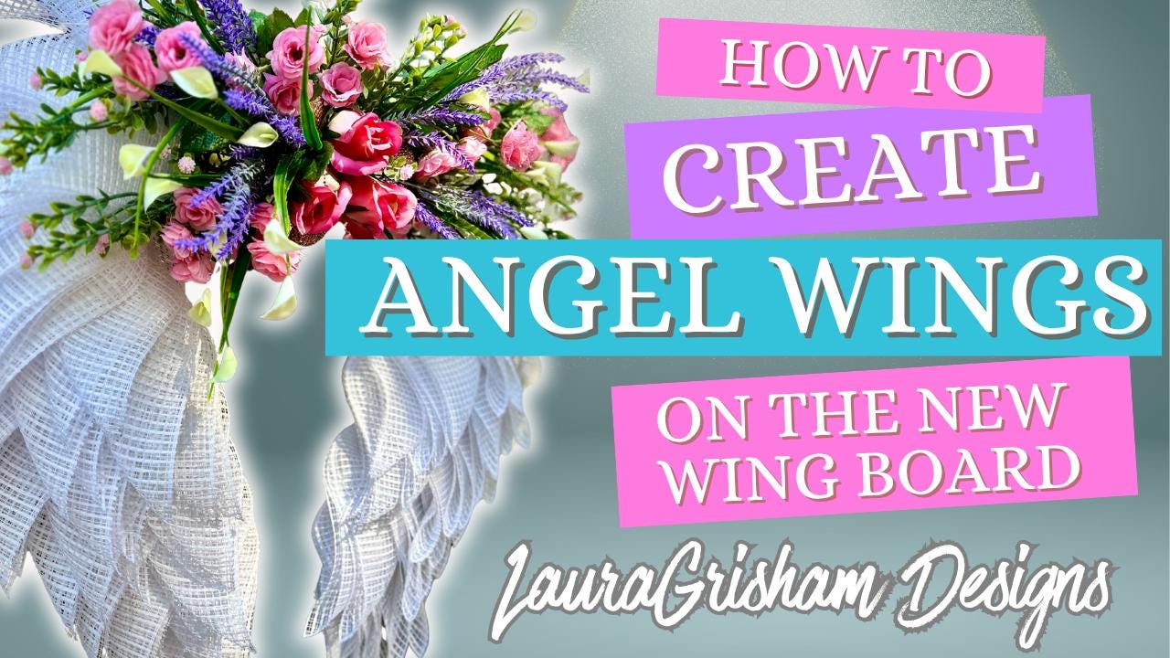 DIY Angel Wing Wreath Kit: Wooden Template Board for Crafting - Etsy