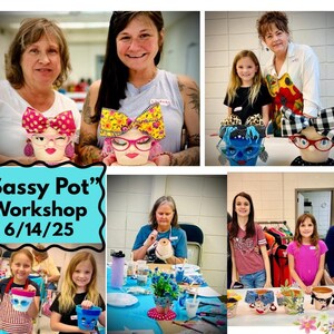 Sassy Pots, Lady Face Pots, Painted Terracotta Pots, Garden Pots, Face ...