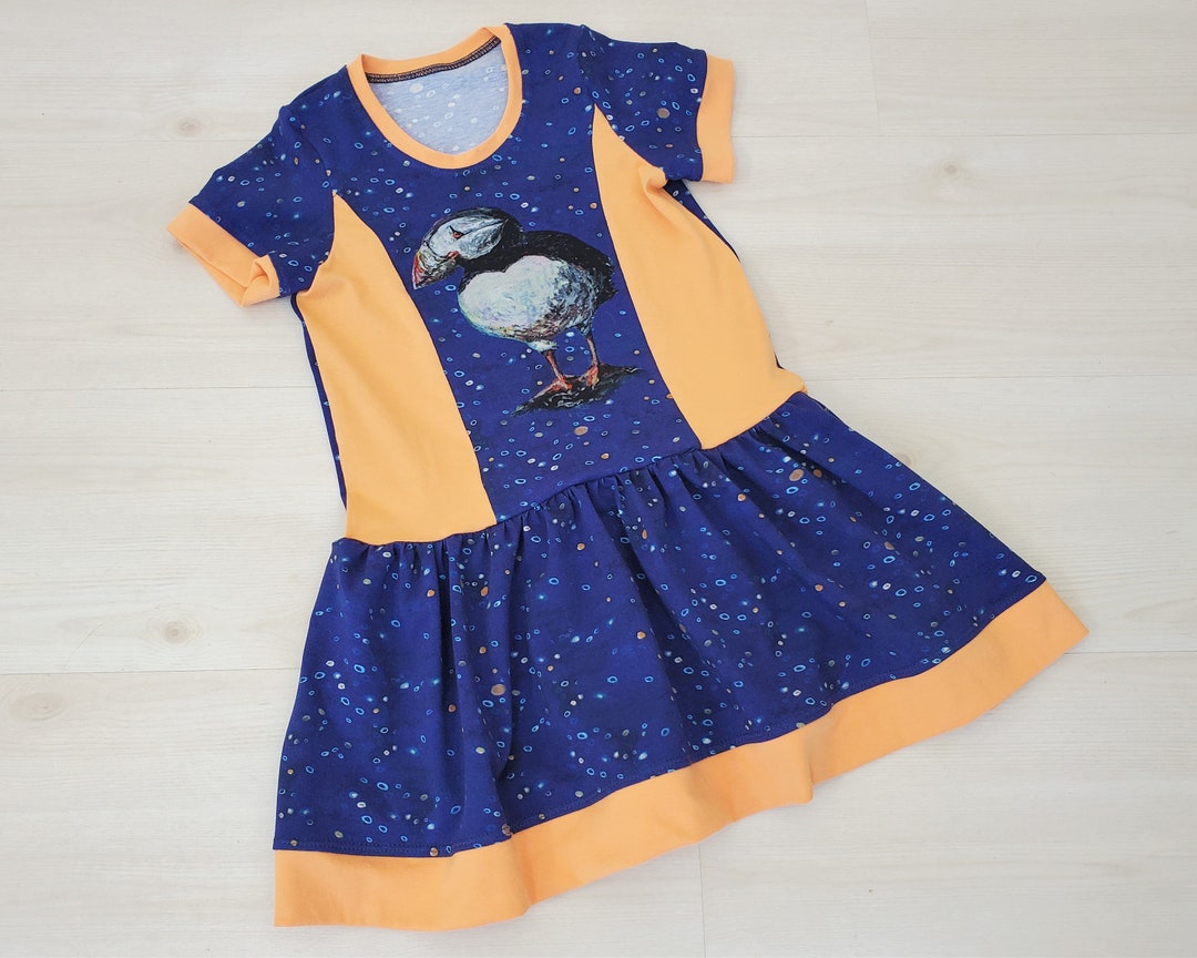 Puffin Dress for Kids, Back to School Dress - Etsy