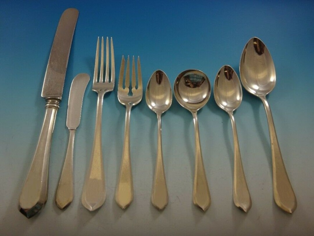 Old London Plain by Gorham Sterling Silver Flatware Set for 12 Service ...