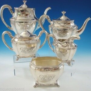 Georgian by Towle Sterling Tea Set 5pc W/columnar Feet and - Etsy