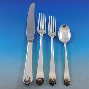 Colonial Shell by International Sterling Silver Flatware Set Service ...