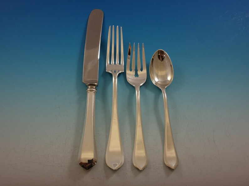 Old London Plain by Gorham Sterling Silver Flatware Set for 12 - Etsy