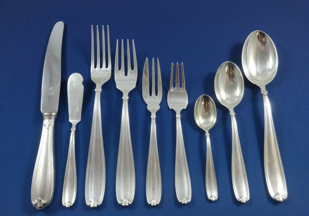 Palm Beach by Buccellati Sterling Silver Flatware Set 8 Service Italy ...