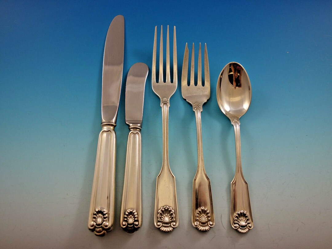 Fiddle Shell by Frank Smith Sterling Silver Flatware Set Service 32 ...