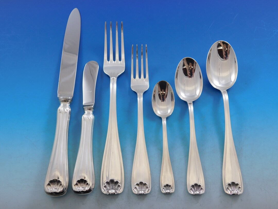 Cellini by Fortunoff Italy Sterling Silver Flatware Set - Etsy Canada