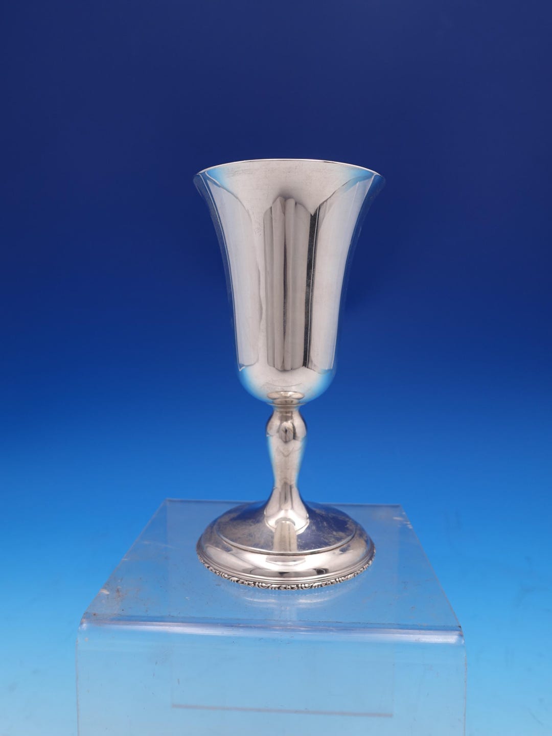 William and Mary by Lunt Sterling Silver Wine Goblet W/ GW Interior ...