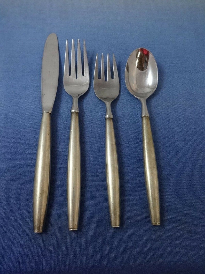 Jade by Contempra House Towle Sterling Silver Flatware Set 42 - Etsy