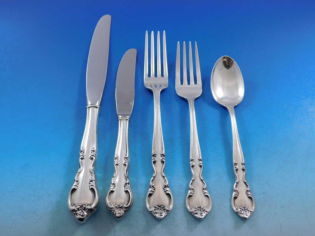 American Classic by Easterling Sterling Silver Flatware Set Service 42 ...