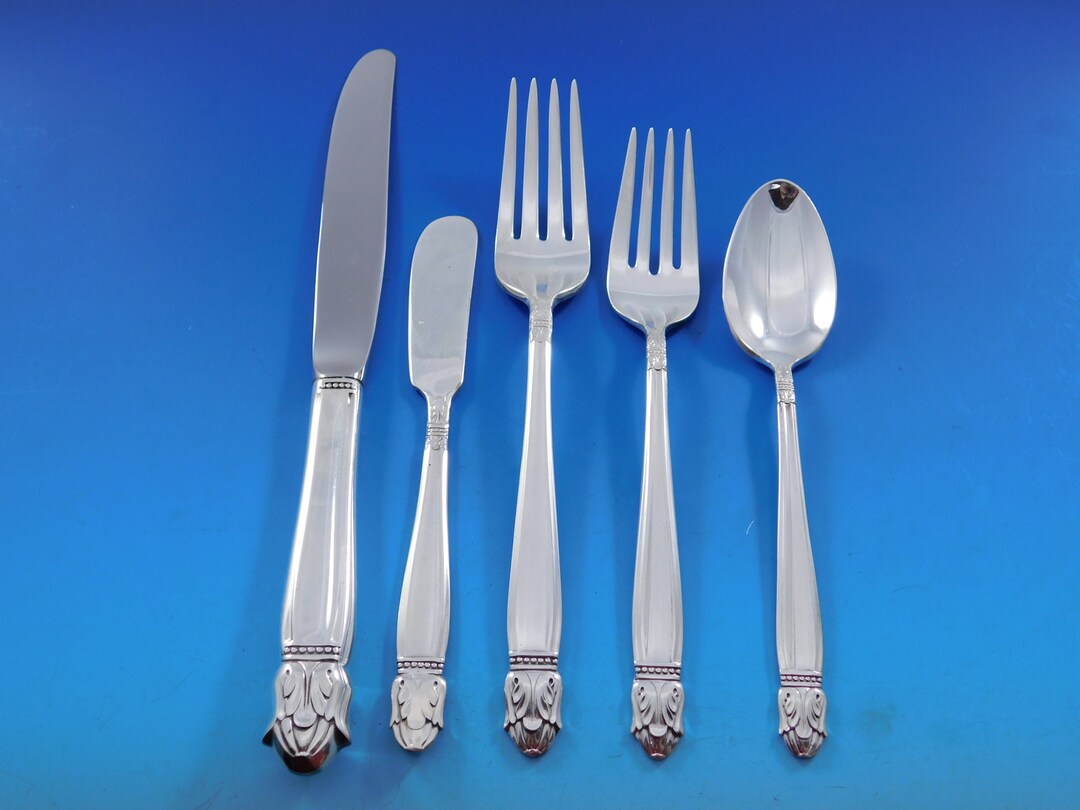 Danish Princess by Holmes & Edwards Silverplate Flatware Set 12 Service ...