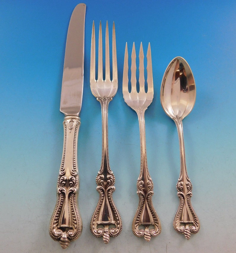 Old Colonial by Towle Sterling Silver Flatware Set Service 24 - Etsy