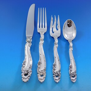 Decor by Gorham Sterling Silver Flatware Set for 24 Service 126 Pieces ...