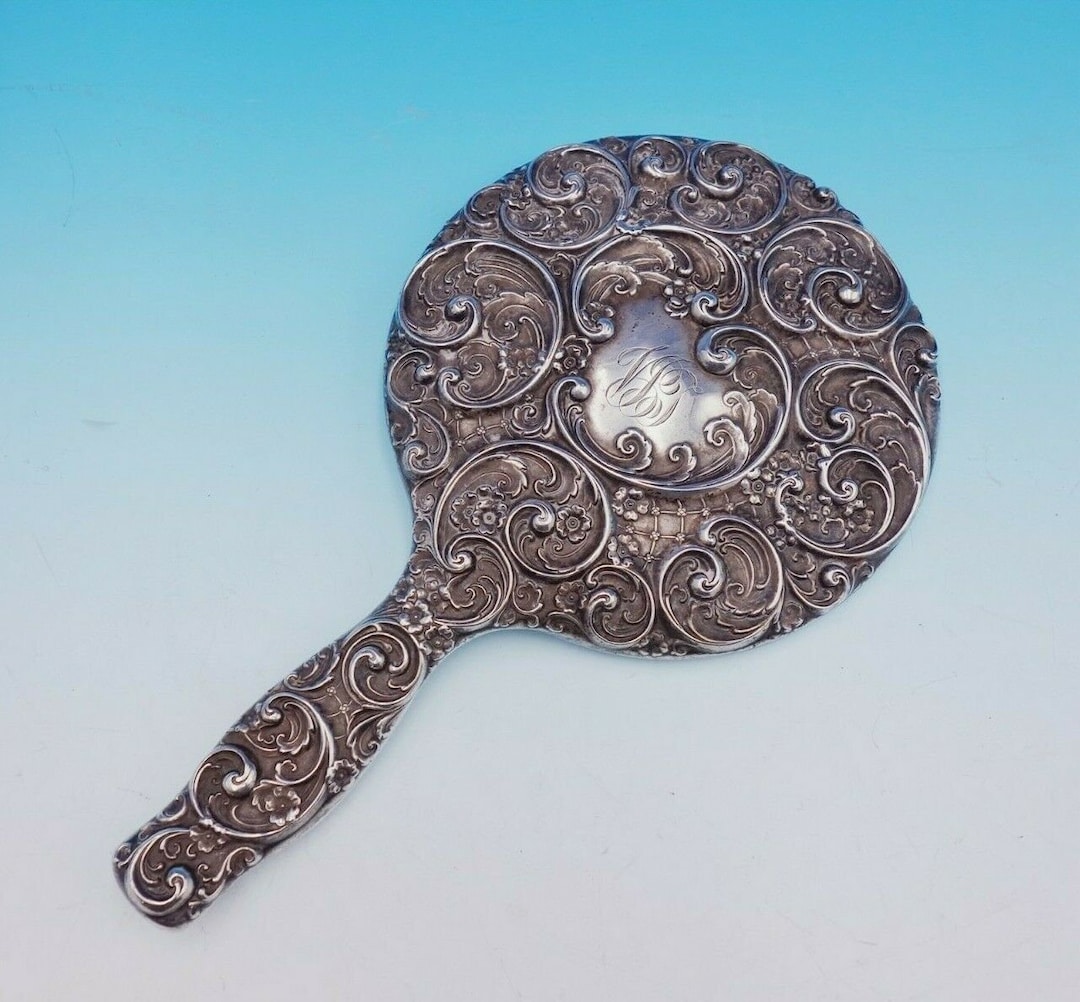 Dresden by Whiting Sterling Silver Hand Mirror #5702 (#3436) - Etsy