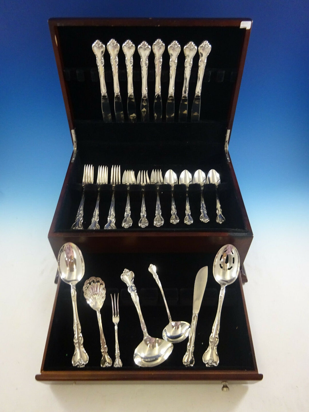 Savannah by Reed and Barton Sterling Silver Flatware Service for 8 Set ...