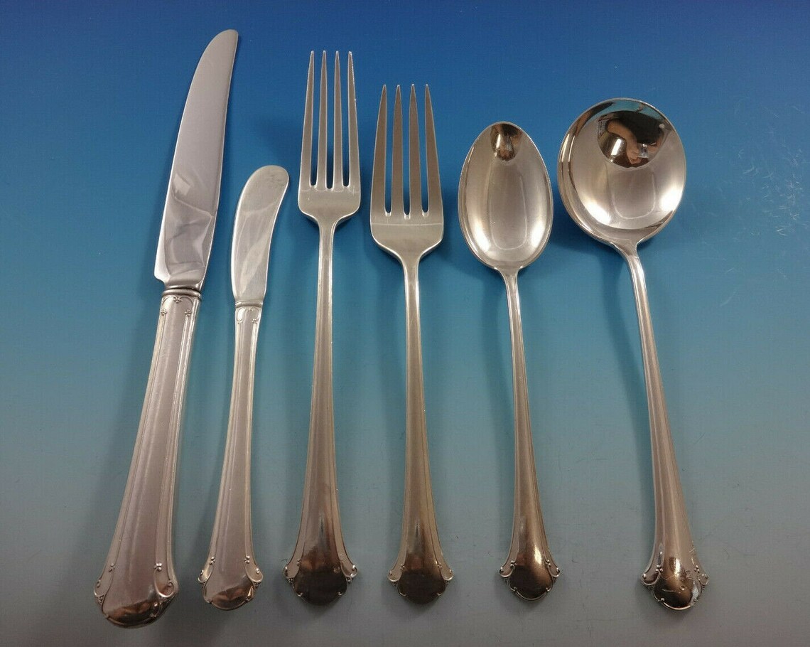 Chippendale by Towle Sterling Silver Flatware Set for 8 - Etsy