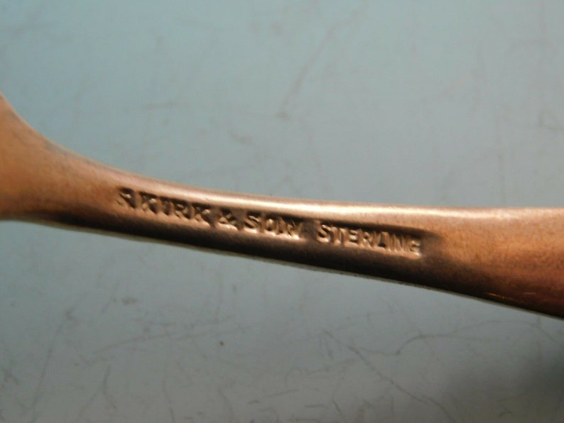 Repousse by Kirk Sterling Silver Tea Caddy Spoon Fluted 4 - Etsy