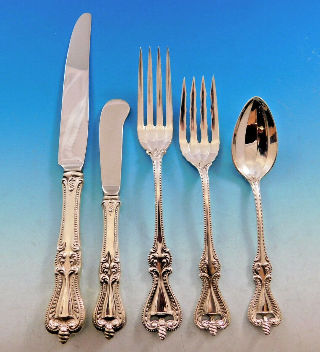 Old Colonial by Towle Sterling Silver Flatware Set for 12 Service 64 ...