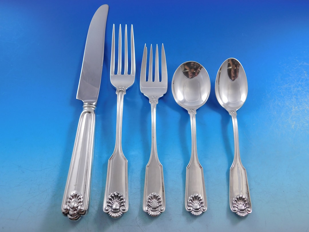 Fiddle Shell by Frank Smith Sterling Silver Flatware Set Service 43 Pcs ...