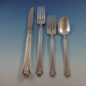 Castle Rose by Royal Crest Sterling Silver Grille Flatware Set 8 ...