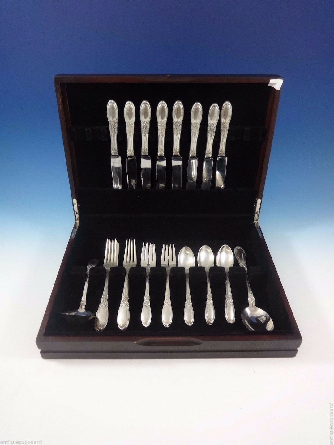 Old Mirror by Towle Sterling Silver Flatware Service Set 34 Pieces - Etsy
