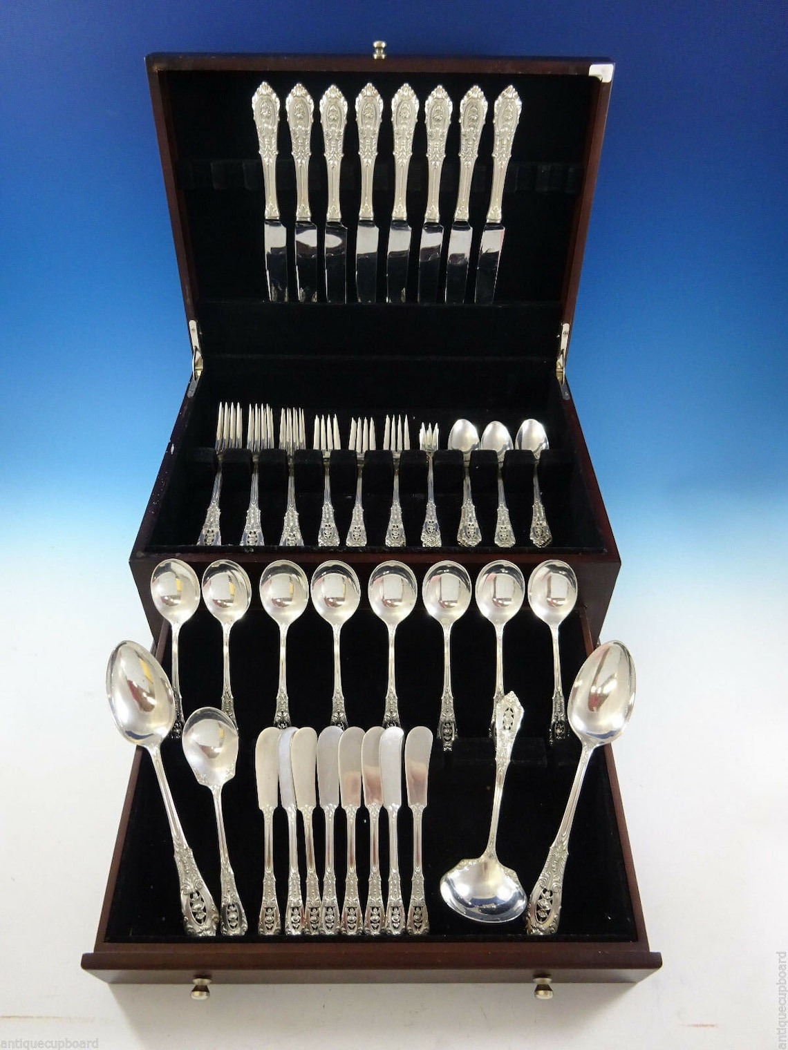 Rose Point by Wallace Sterling Silver Dinner Size Flatware Set - Etsy