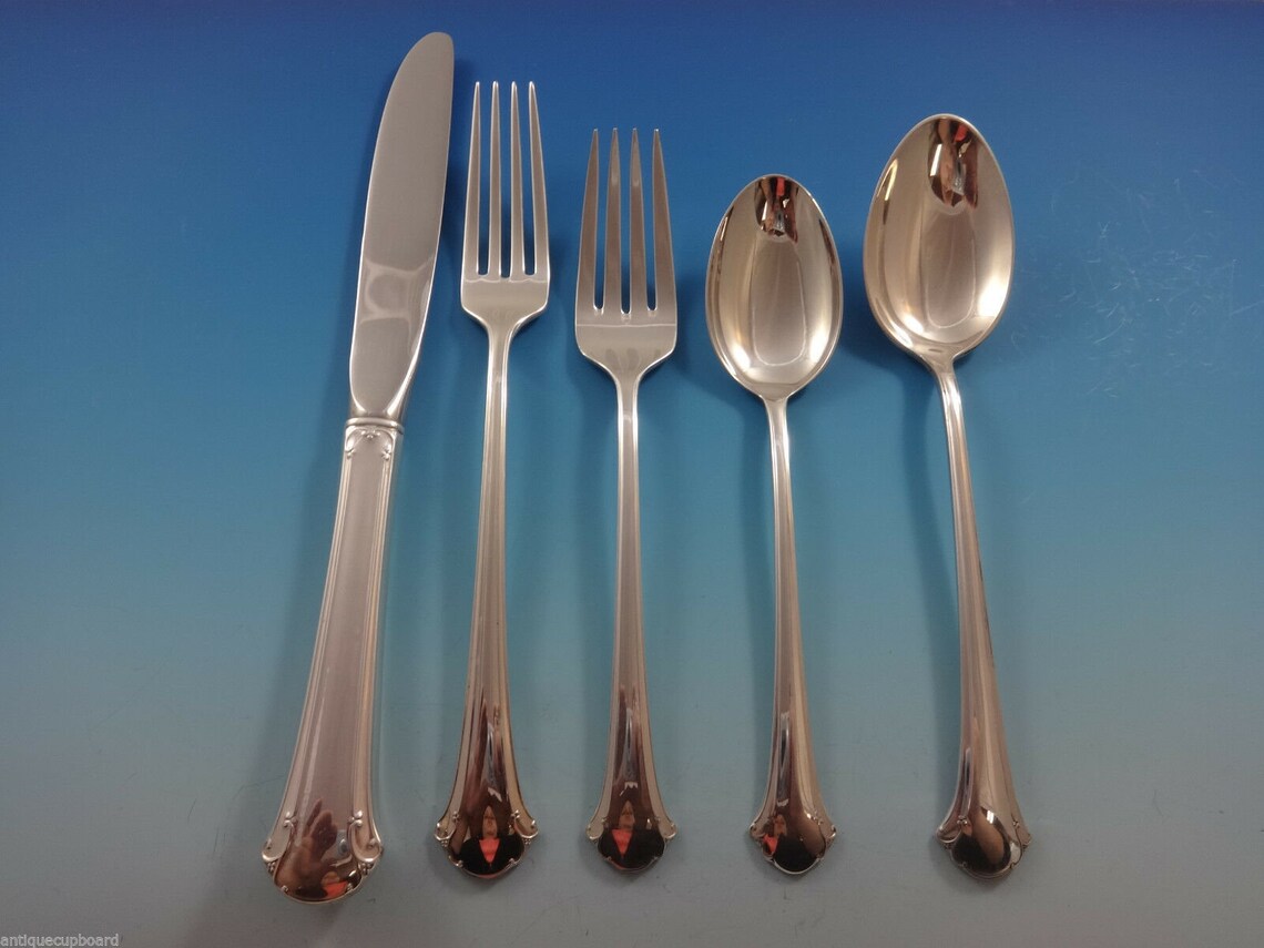 Chippendale by Towle Sterling Silver Flatware Set for 12 - Etsy
