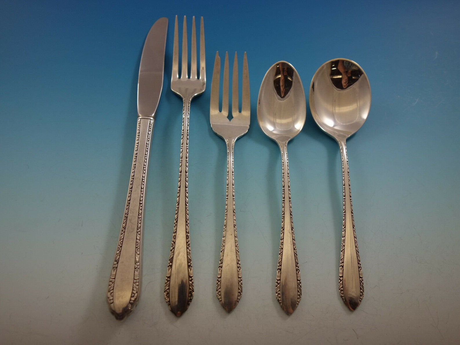 Wild Flower by Royal Crest Sterling Silver Flatware Set 12 | Etsy