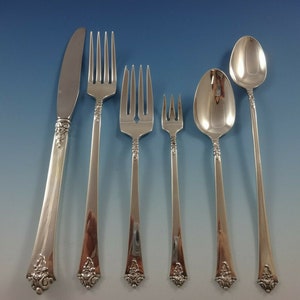 Castle Rose by Royal Crest Sterling Silver Grille Flatware Set 8 ...
