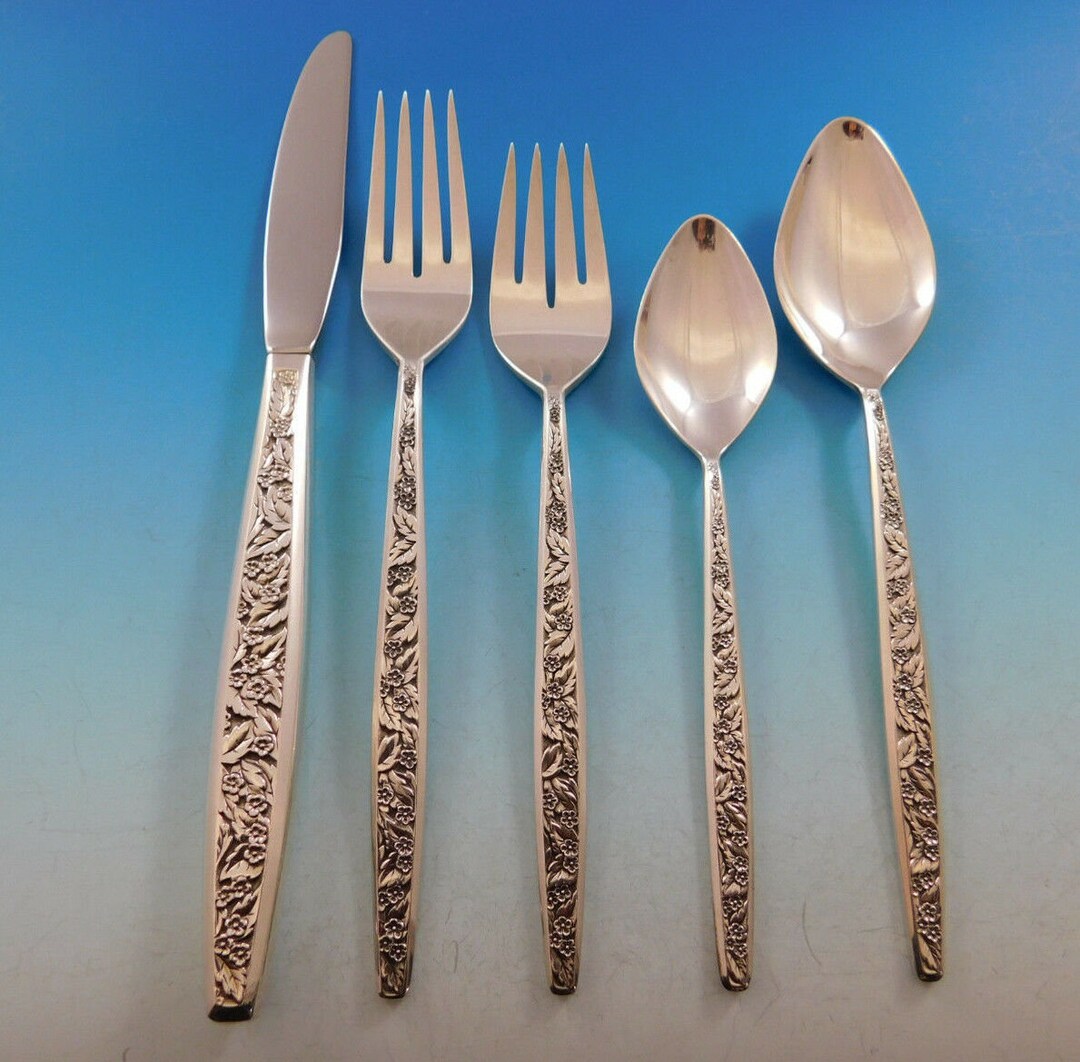 Valencia by International Sterling Silver Flatware Set for 8 Service 46 ...