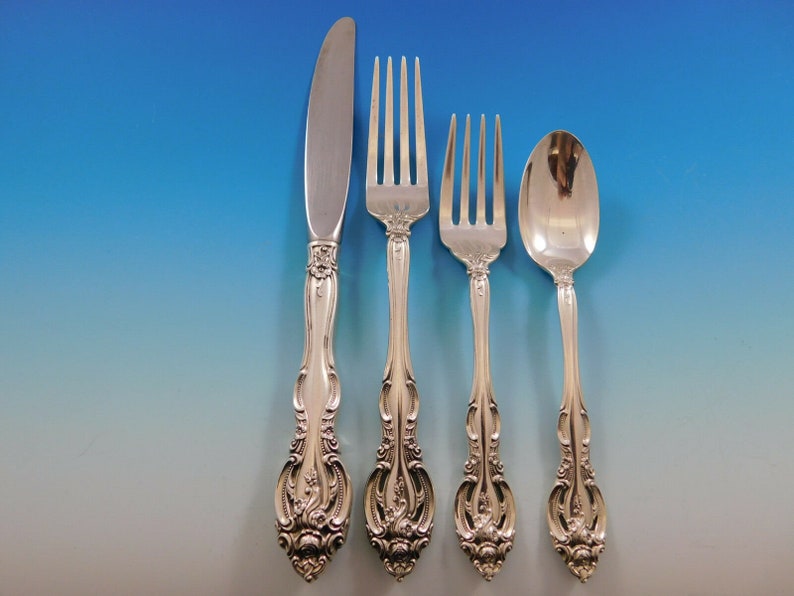 La Scala By Gorham Sterling Silver Flatware Service For 8 Set | Etsy