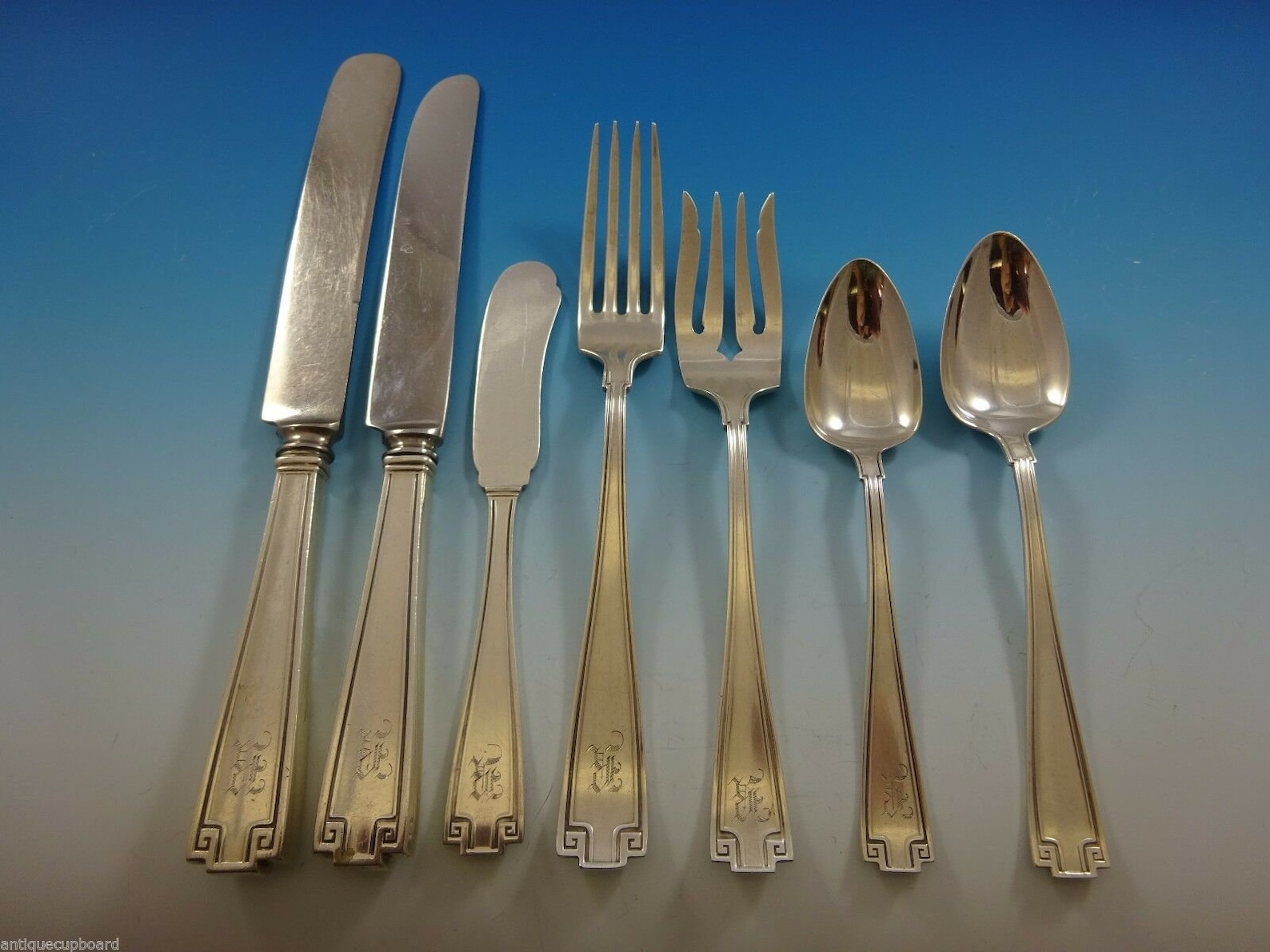 Etruscan by Gorham Sterling Silver Flatware Set Service for 12 Service ...