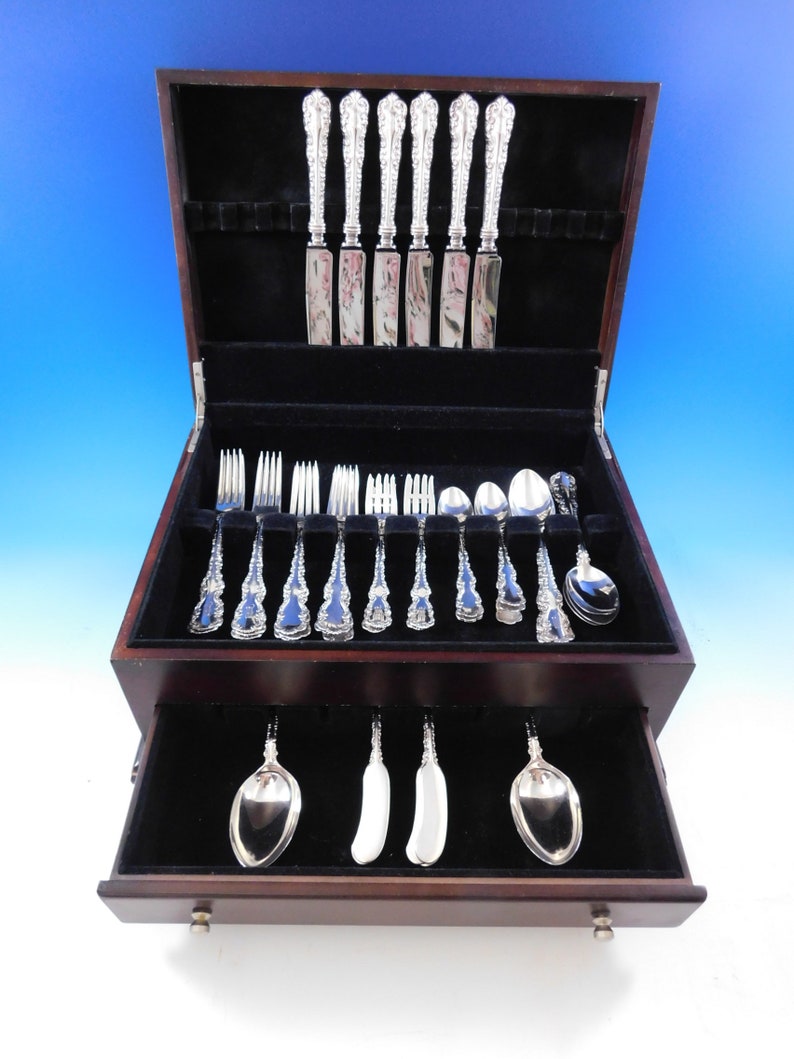 Louis XV by Roden Canada Sterling Silver Flatware Set for 6 - Etsy