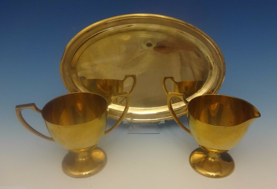 Dirigold-dirilyte Sugar, Creamer and Tray Set 3pc (#0364) - Etsy