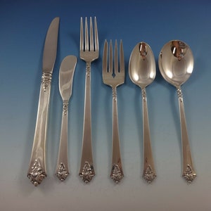 Castle Rose by Royal Crest Sterling Silver Grille Flatware Set 8 ...